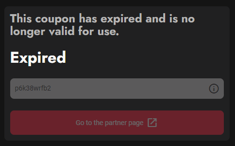 What happens if I try to use an expired coupon? – Loot Studios - EN/US